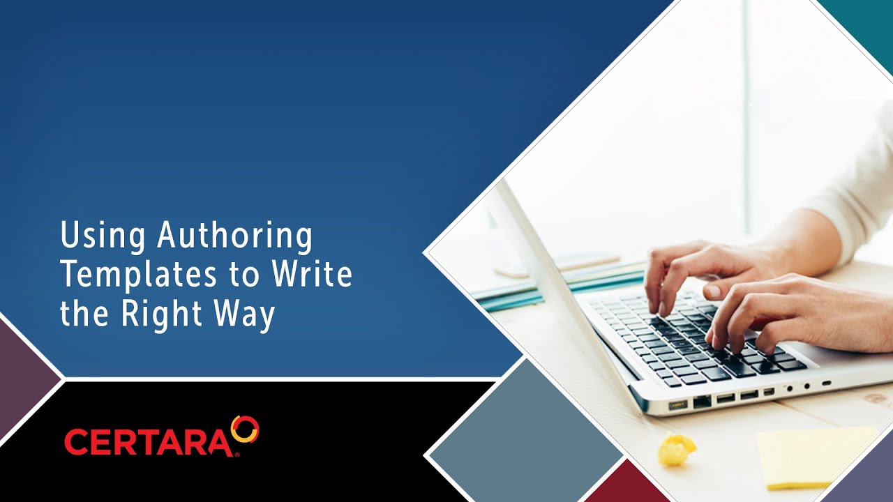 Using Authoring Templates to Write the Right Way - YouTube