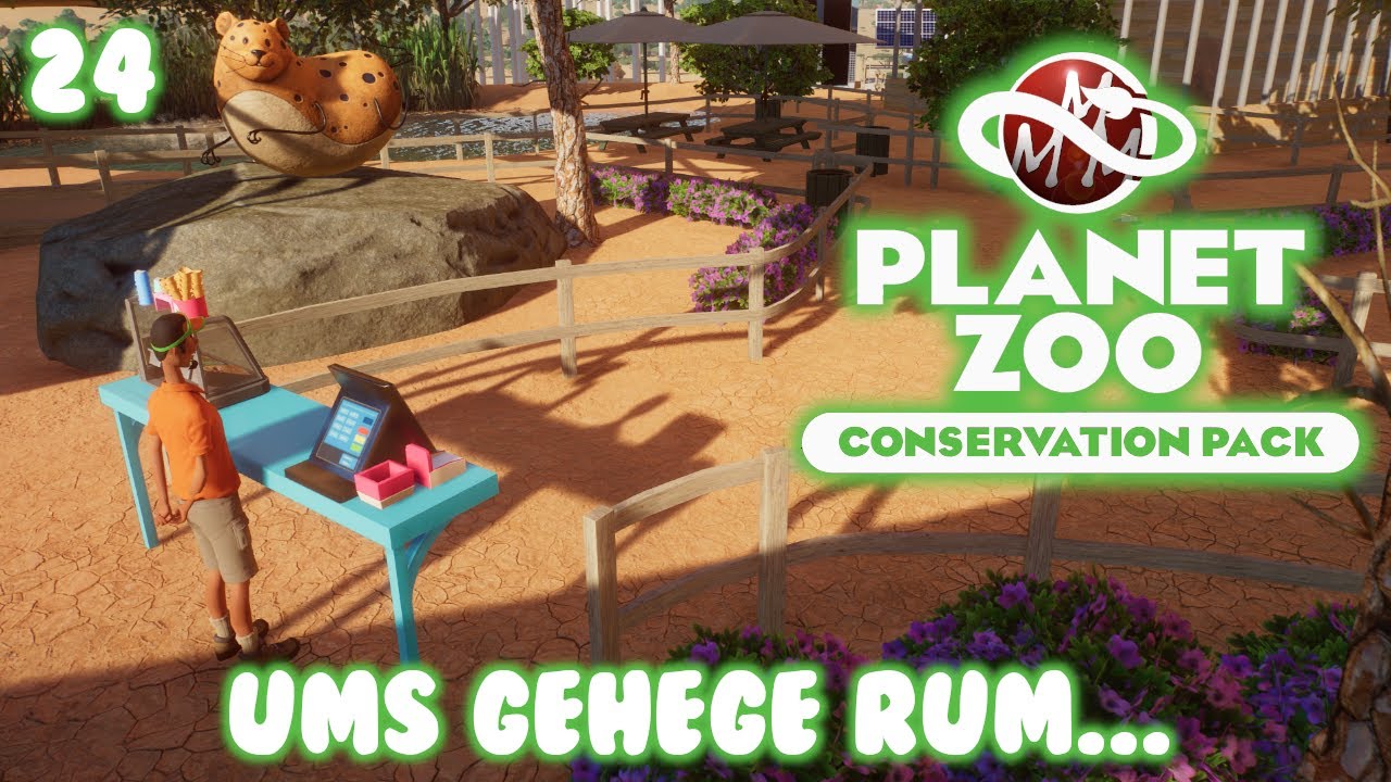 PLANET ZOO • Conservation Pack • 24: Ums Gehege rum... - YouTube