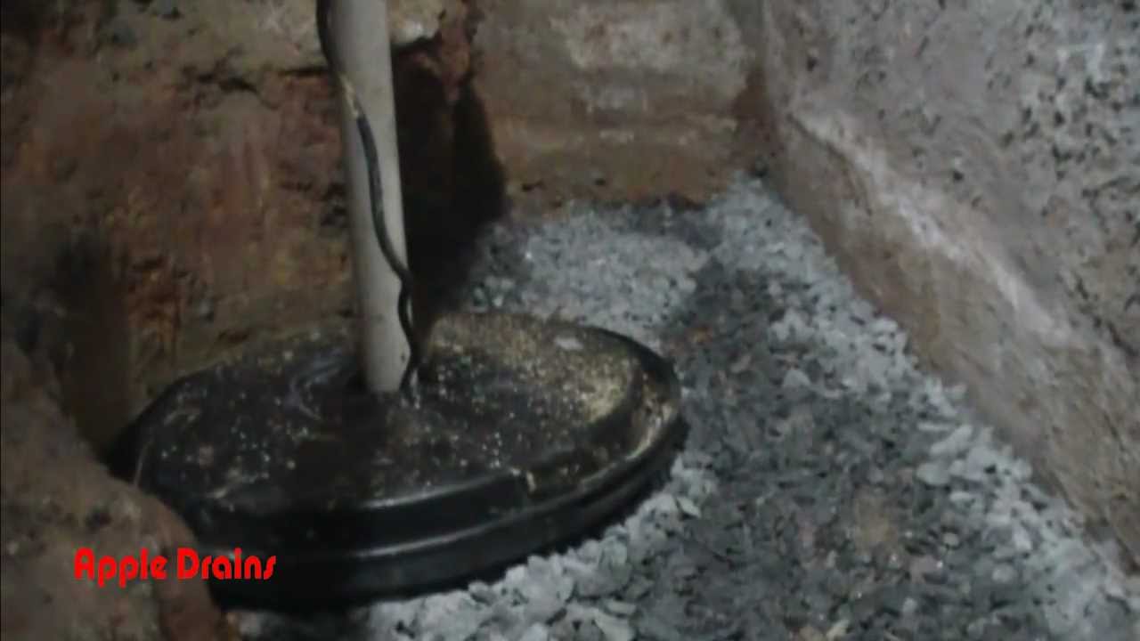 Footer Tile in Crawl Space, Finding The Water, Apple Drains, Charlotte ...