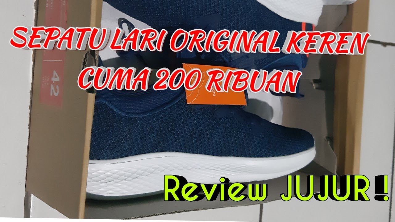 Unboxing sepatu running 200 ribuan - YouTube
