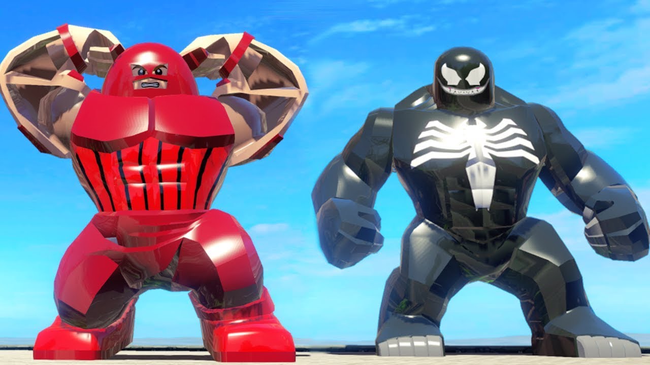 Venom (Transformation) VS Juggernaut in LEGO Marvel Super Heroes - YouTube