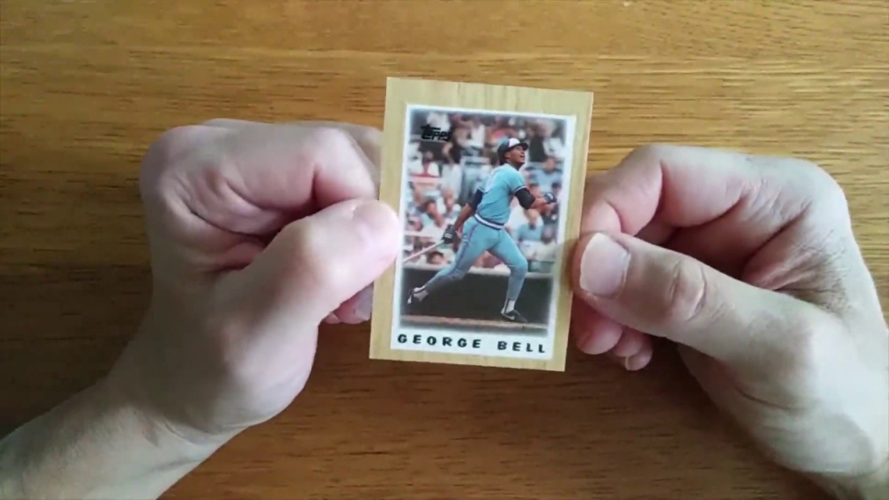 1987 Topps Mini League Leaders George Bell - Card of the Date for July ...