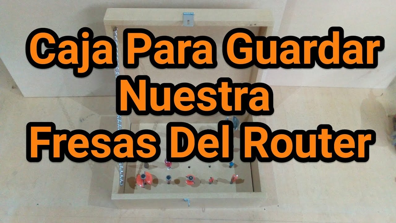 Como Hacer Una Caja Para Guardar Las Puntas Del Router - YouTube