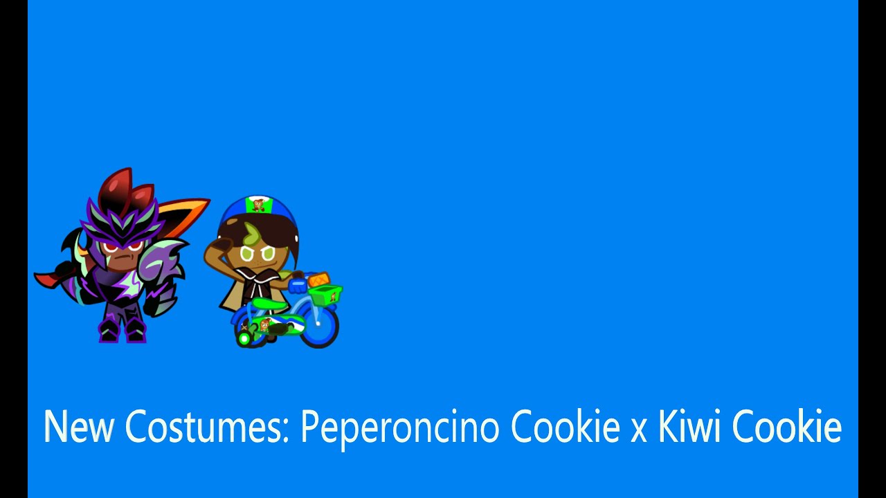 CROB New Costumes: Peperoncino Cookie x Kiwi Cookie | Jinx | Cookie Run ...