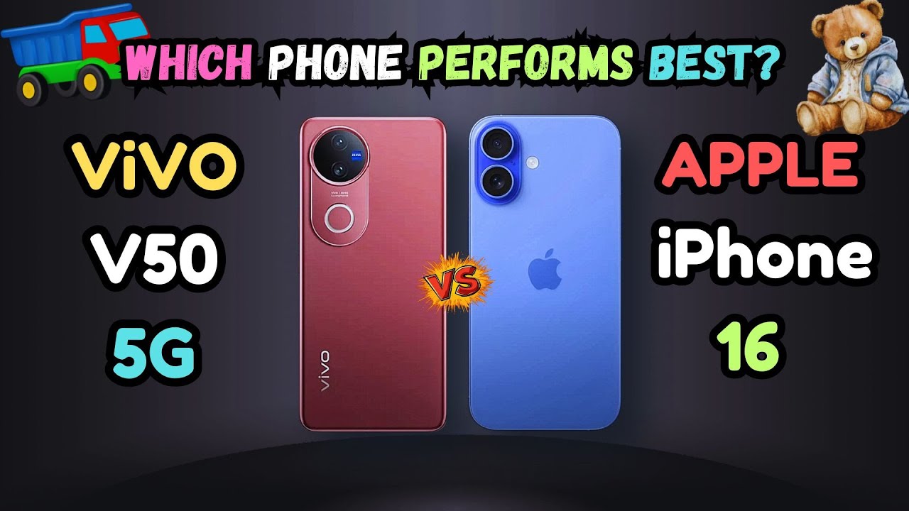 Vivo V50 Vs Apple iPhone 16 | 2 Latest Premium Flagship Phone ...