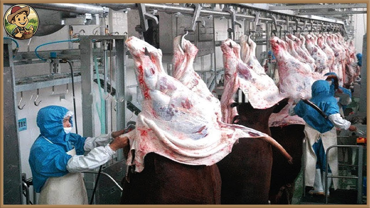 How 10,000 COWS Are Transported to The Processing Factory Every Day ...