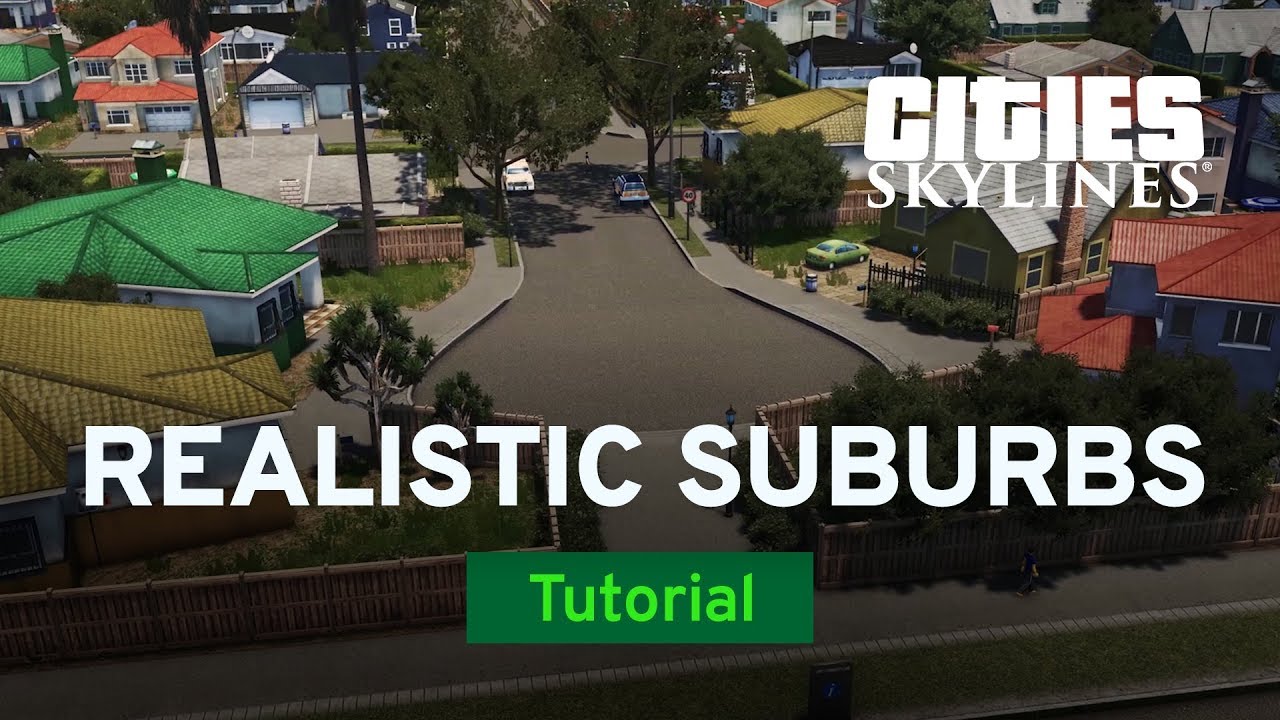 Creating Realistic Suburbs with two dollars twenty | Modded Tutorial | Cities: Skylines - YouTube