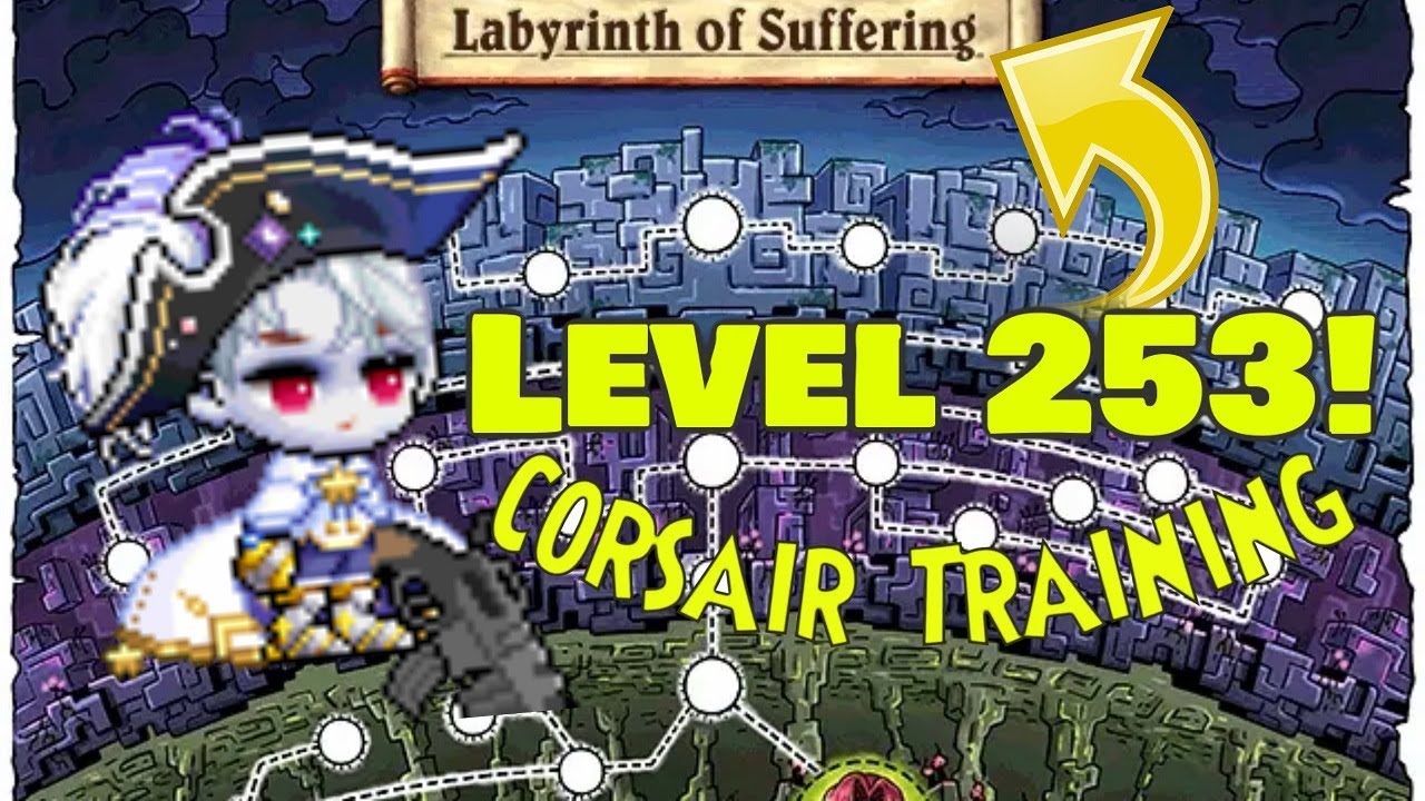 MapleStory Corsair Labyrinth of Suffering training to Level 253 4K ...