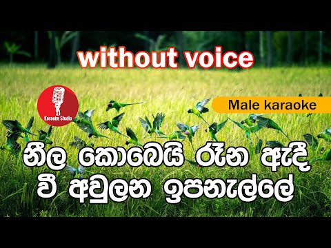 Karaoke - Neela Kobei Rana Adi (without voice) - නීල කොබෙයි රෑන ඇදී