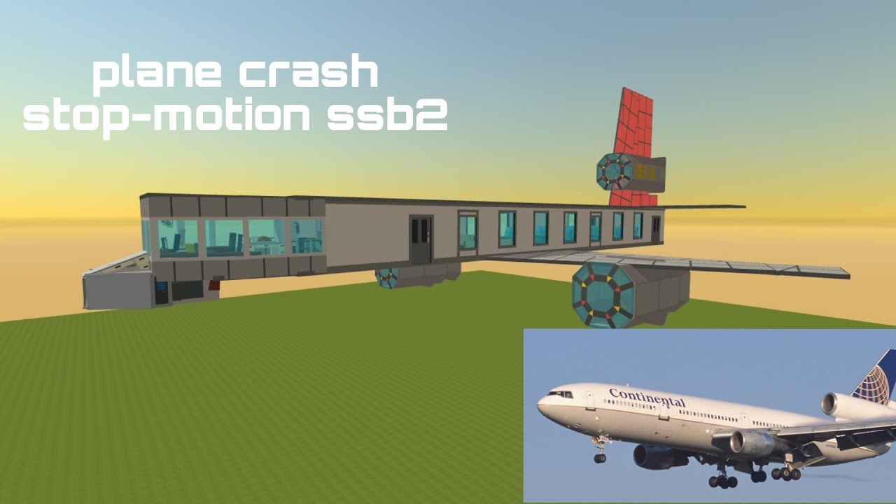 DC-10 plane crash stop-Motion | simple sandbox 2 - YouTube