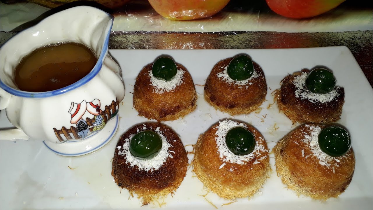 أطيب وألذ كب كنافه بالجبنه The perfect mini kunafa recipe - YouTube