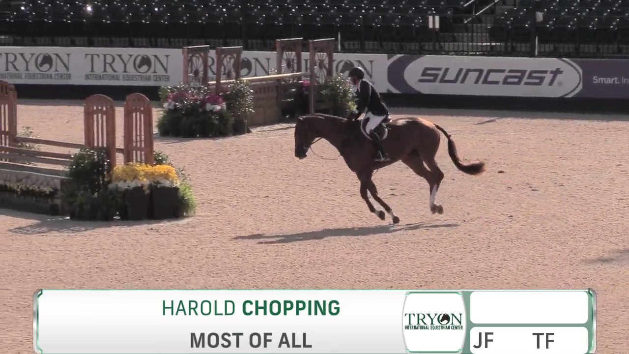 Most of All and HAROLD CHOPPING $50k USHJA Int'l Hunter Derby Handy ...