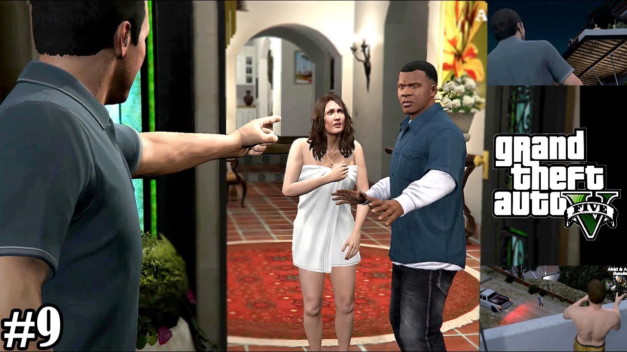 Michael Catches His Wife's Affair | Grand Theft Auto 5 | GTA 5 #9 - YouTube