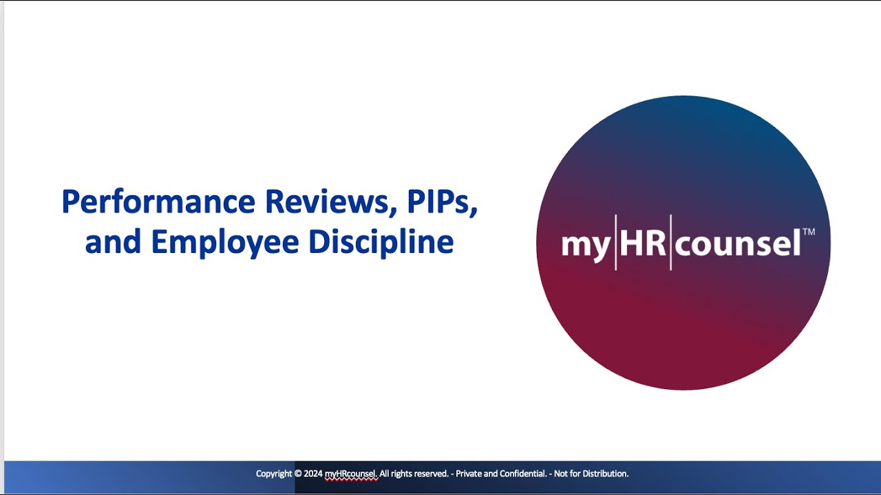 Performance Improvement Plan (PIP) Process - YouTube