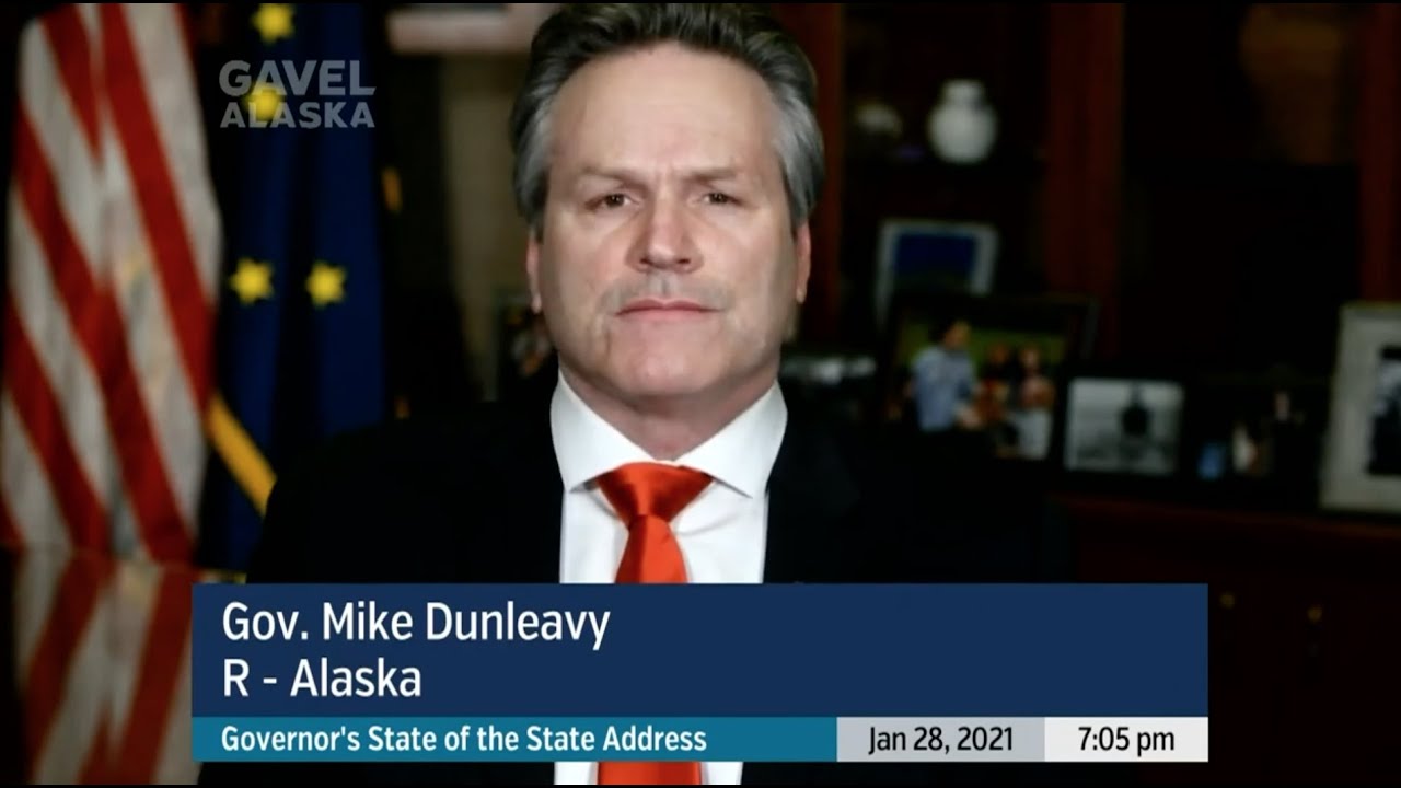 Alaska Gov. Mike Dunleavy - Jan. 28, 2021 - State of the State Address ...