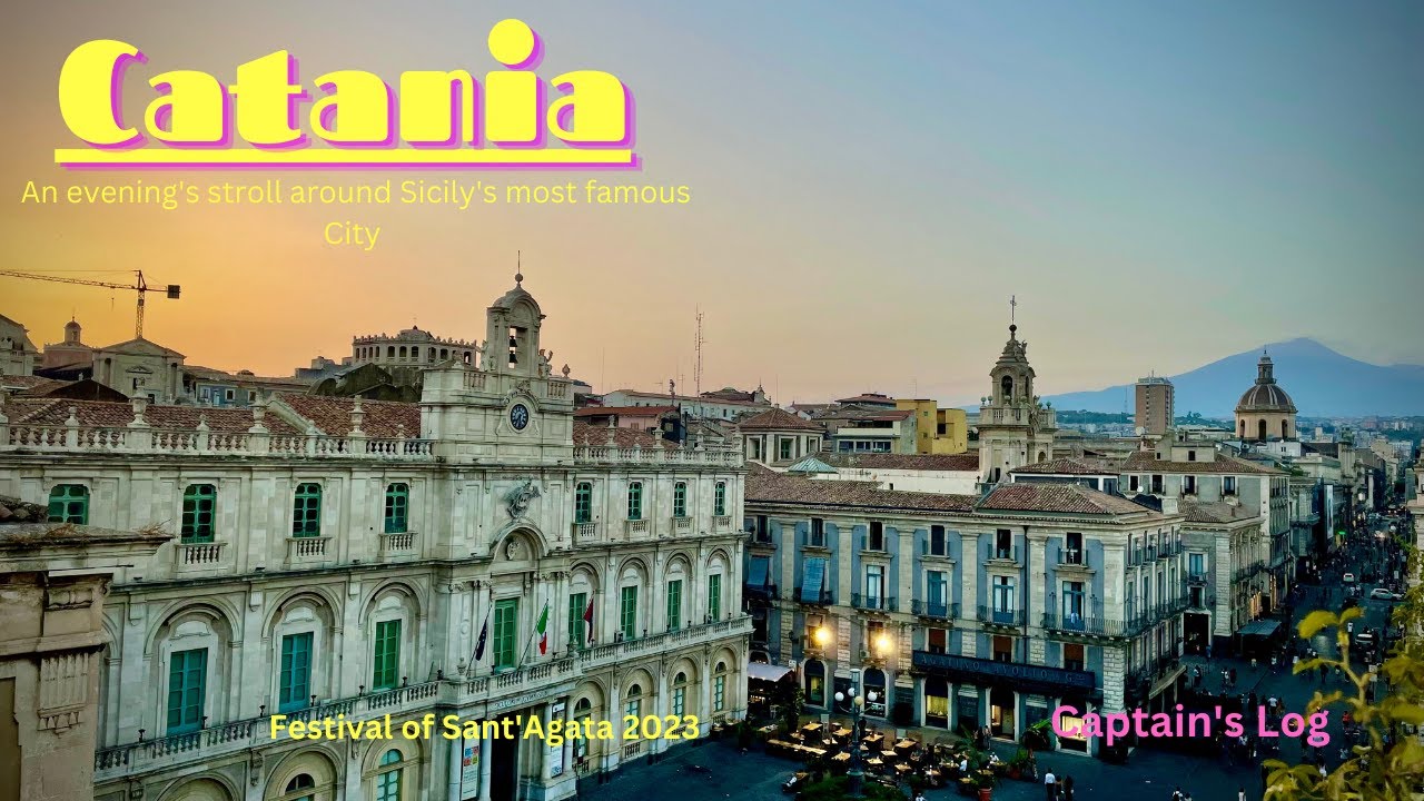 An evening video tour around the ancient city of Catania - YouTube