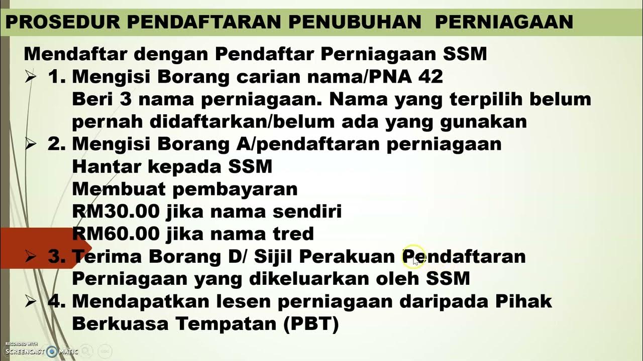Bentuk Pemilikan Perniagaan Milikan Tunggal Youtube