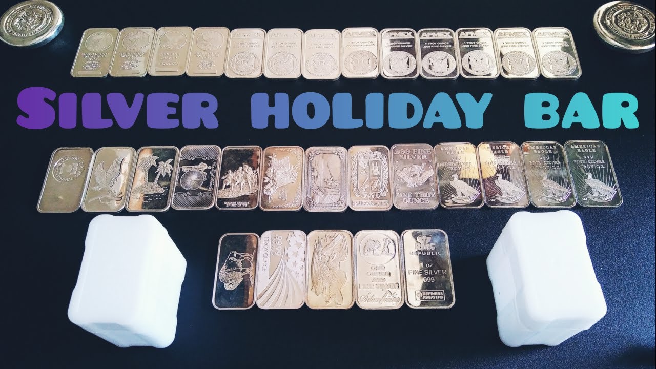 Silver Stacking bars. Vintage holiday bar. - YouTube