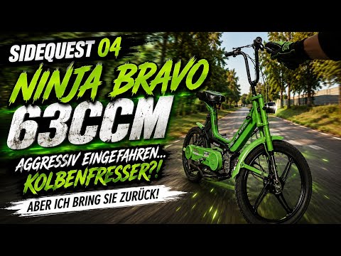 PIAGGIO CIAO BRAVO NINJA | 63CCM DR – EINFAHREN ESKALIERT | GIANELLI FIRE SOUND | SIDEQUEST 04