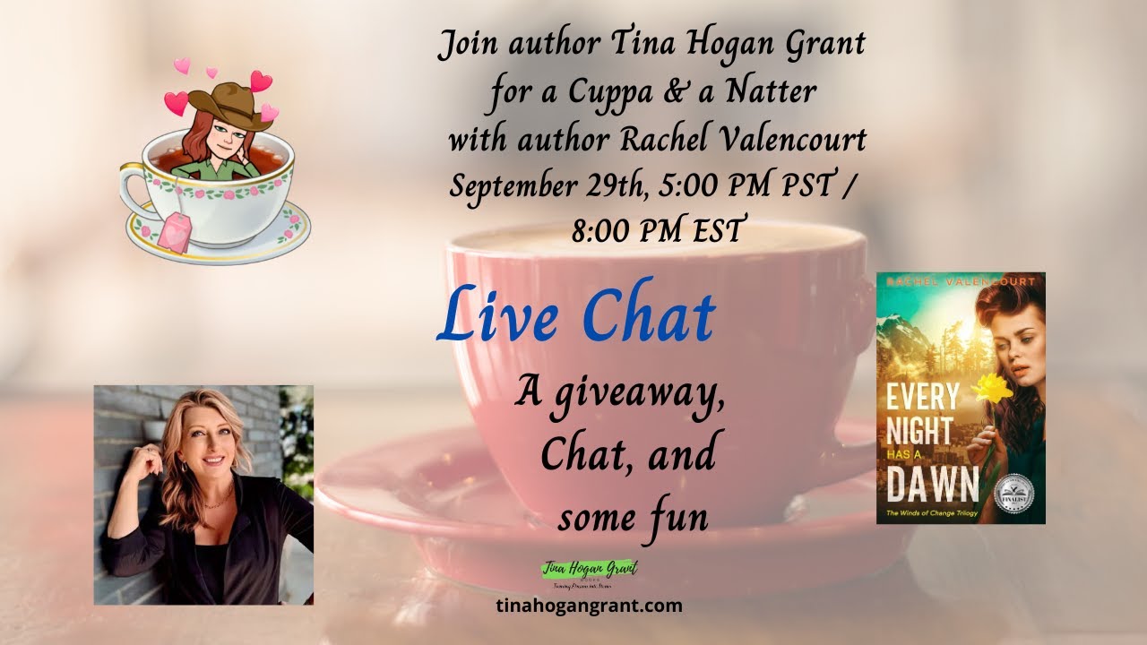 A Cuppa & A Natter (Live Chat) With Author Rachel Valencourt - YouTube