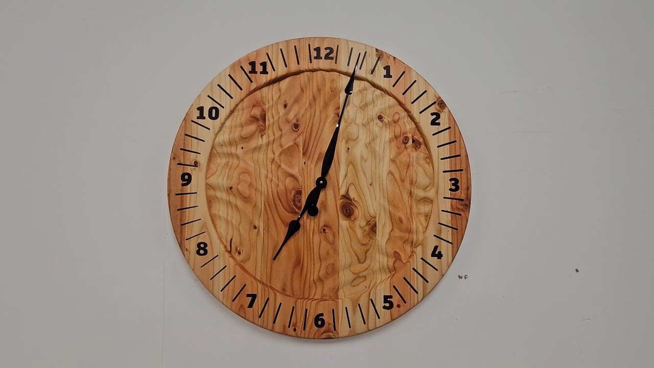 Wavy Wall Clock: CNC Carving - YouTube