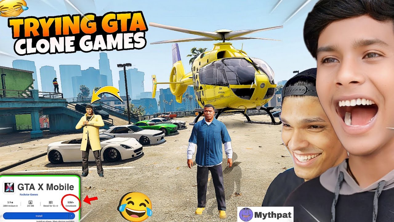 I Found The @Mythpaton GTA V Clone Games😂 | Orginal GTA V Mobile Game ...