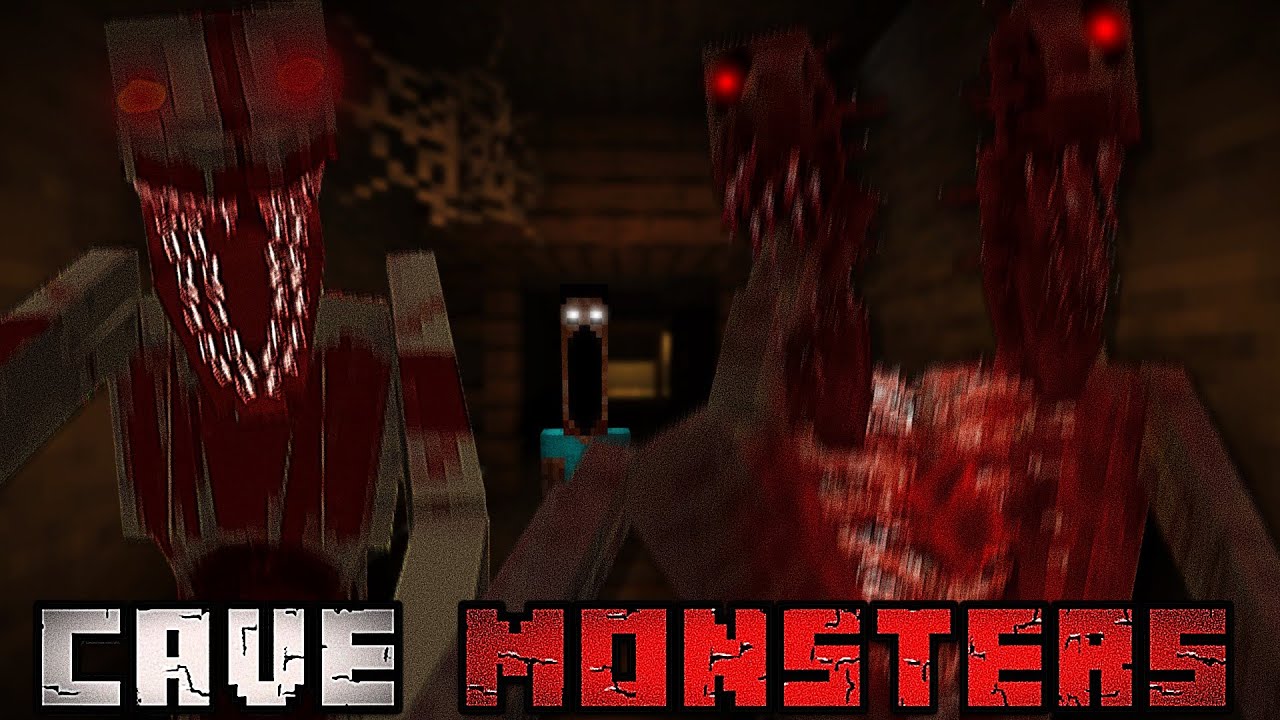 Escaping A DWELLER Infested Cave In Minecraft... - YouTube