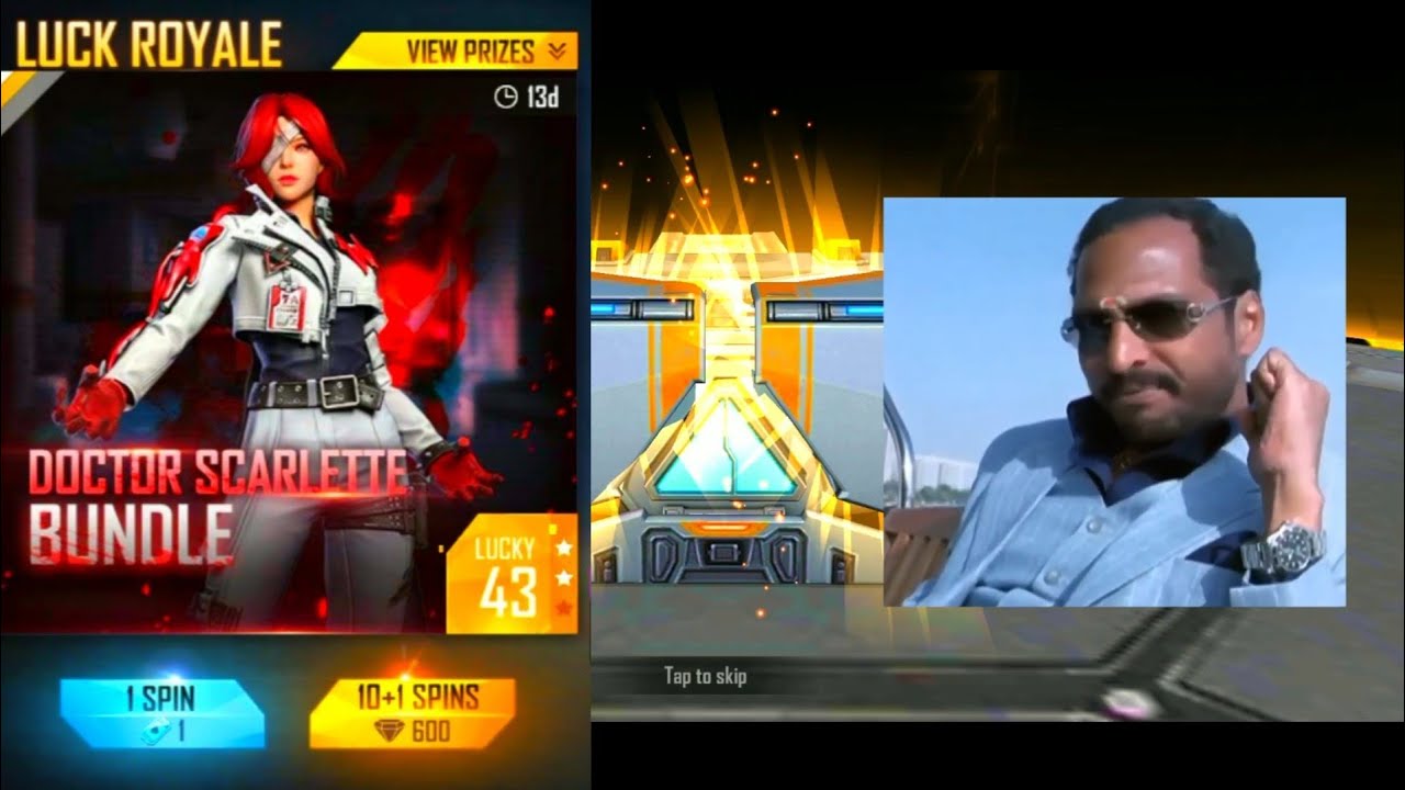 Free Fire Doctor Scarlette Female Bundle | Doctor Scarlette Bundle ...