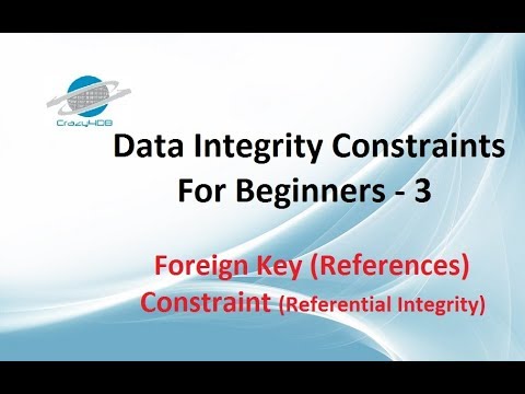 Foreign key integrity Constraint - Type of Constraint in Database - YouTube