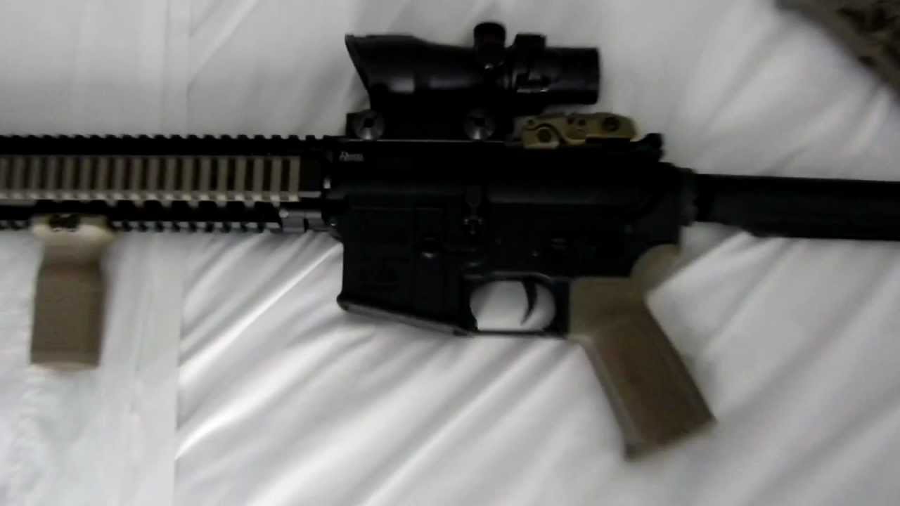 VFC M4 rof test w/ ascu mosfet and 11.1v lipo - YouTube