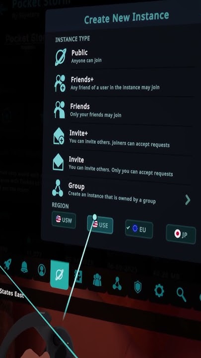 Explaining the VRChat region instances - YouTube