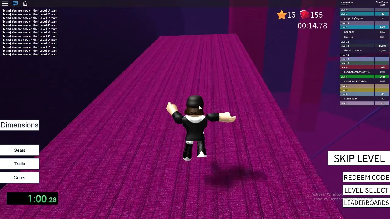 ROBLOX Speed Run 4 - 5 levels done in 2:01.20 - YouTube