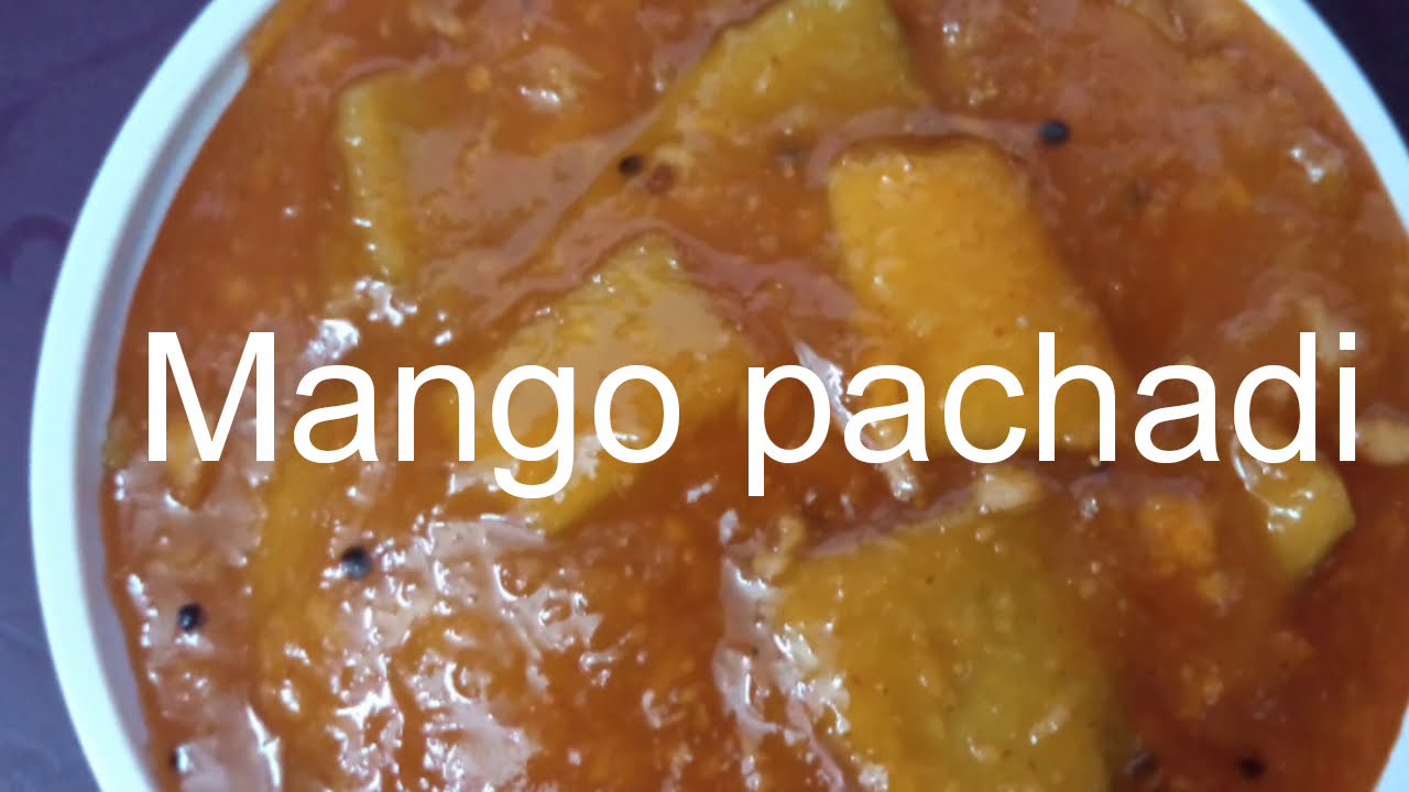 Maangai pachadi recipe in tamil/how to make maangai pachadi.sweet mango ...