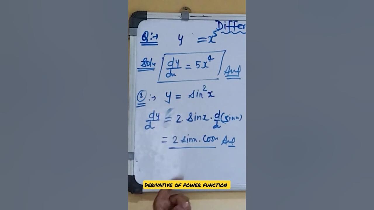 Derivative of power function - YouTube