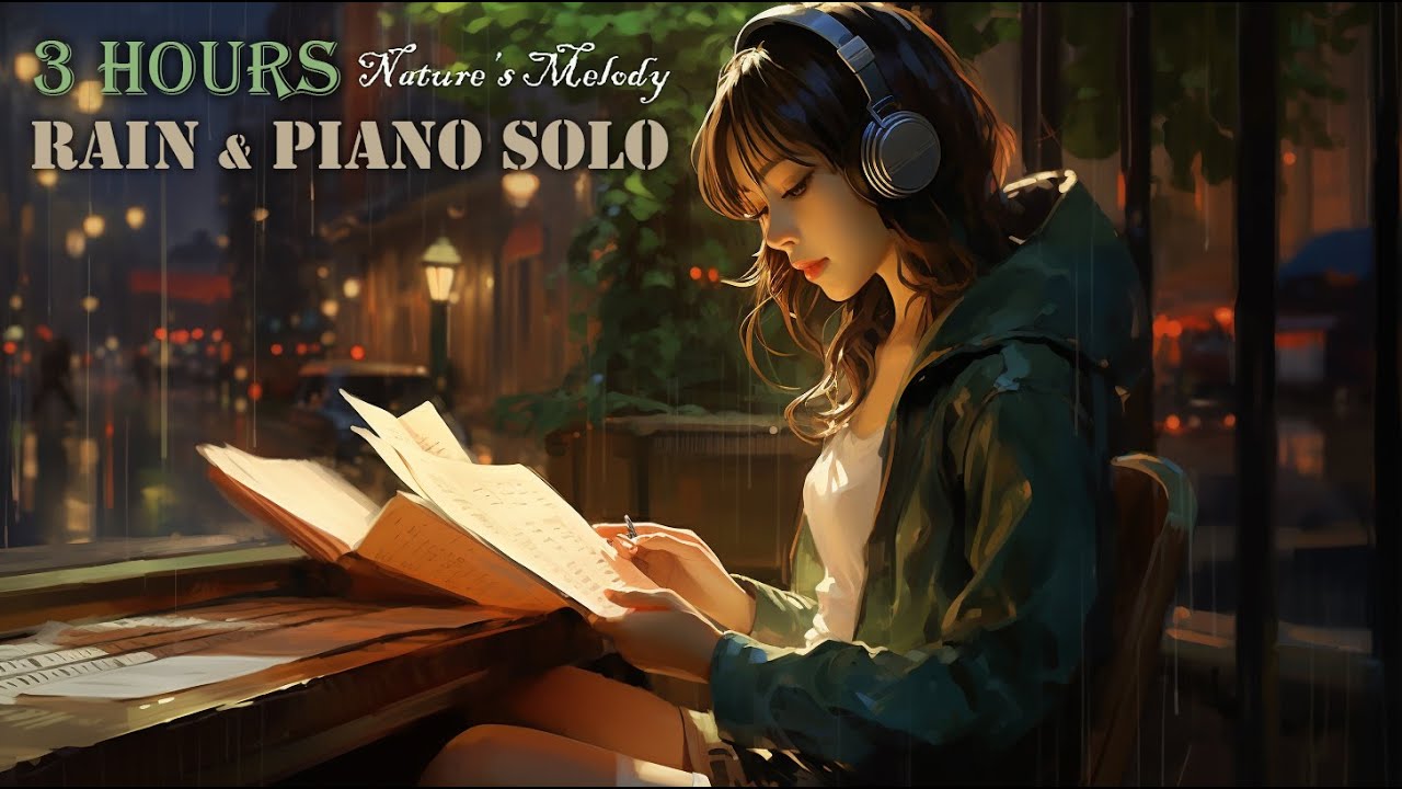 Piano Rain Study Music , nature rain sound and Piano music for study ...
