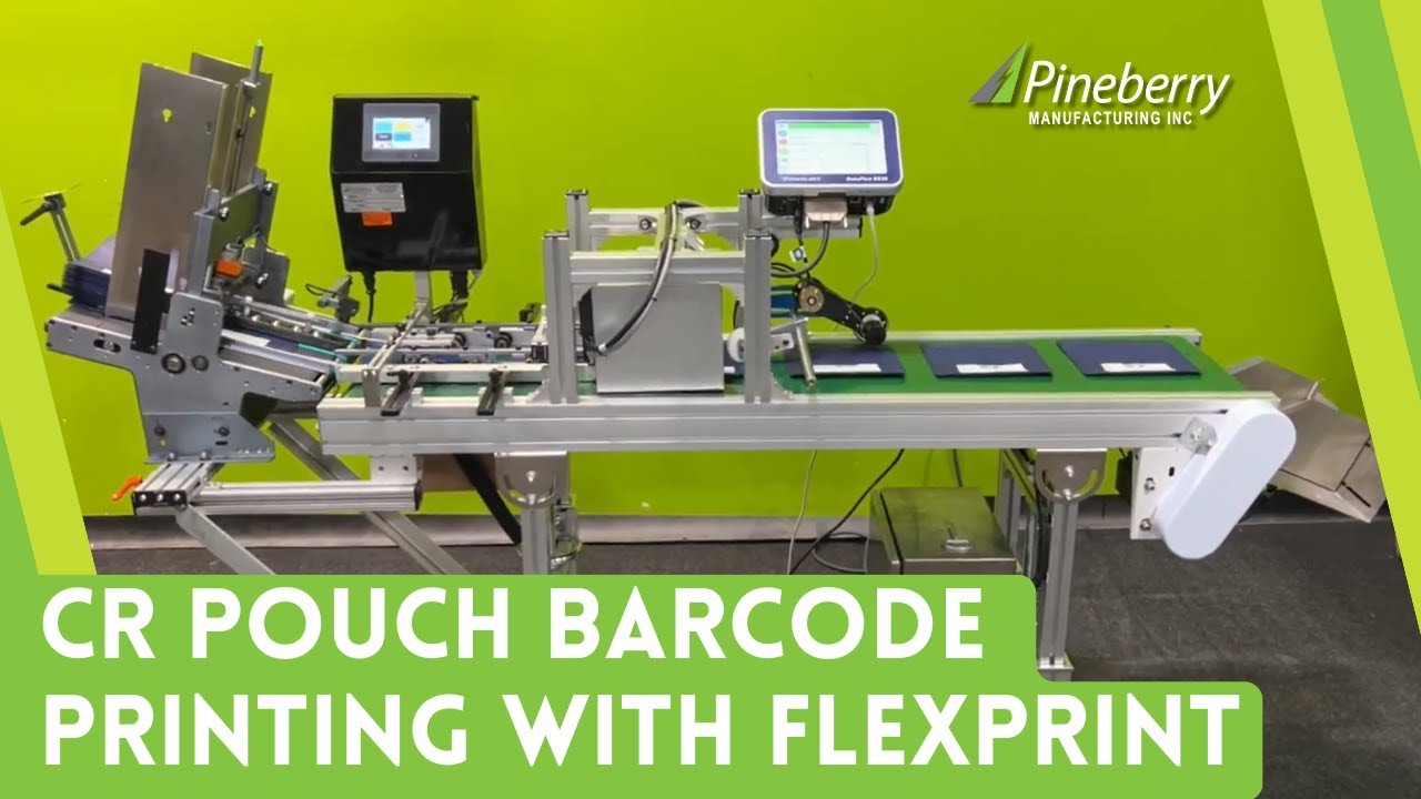 Printing Barcode and Cannabis product details on large CR Pouches ...