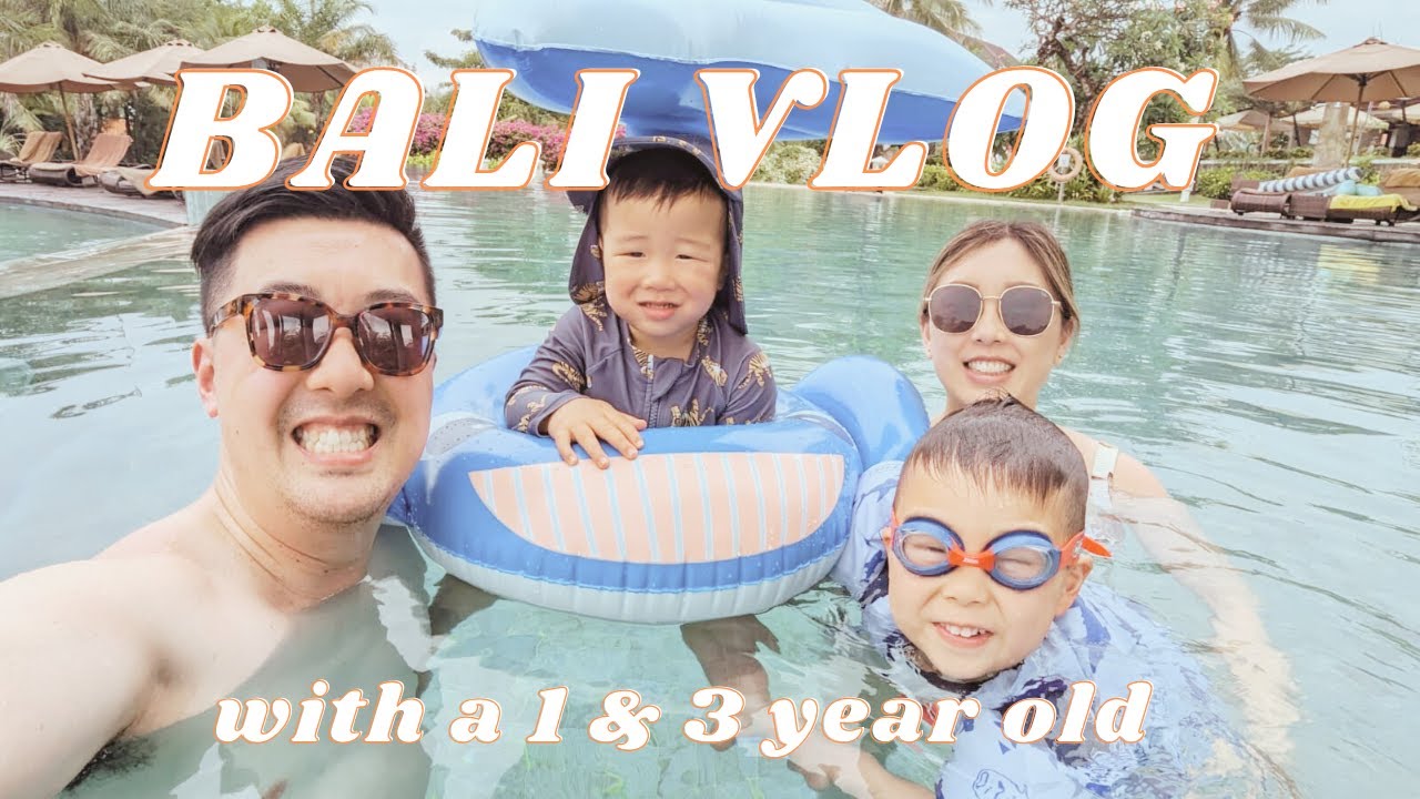 BALI TRAVEL VLOG | With 2 toddlers (including getting through the plane ...