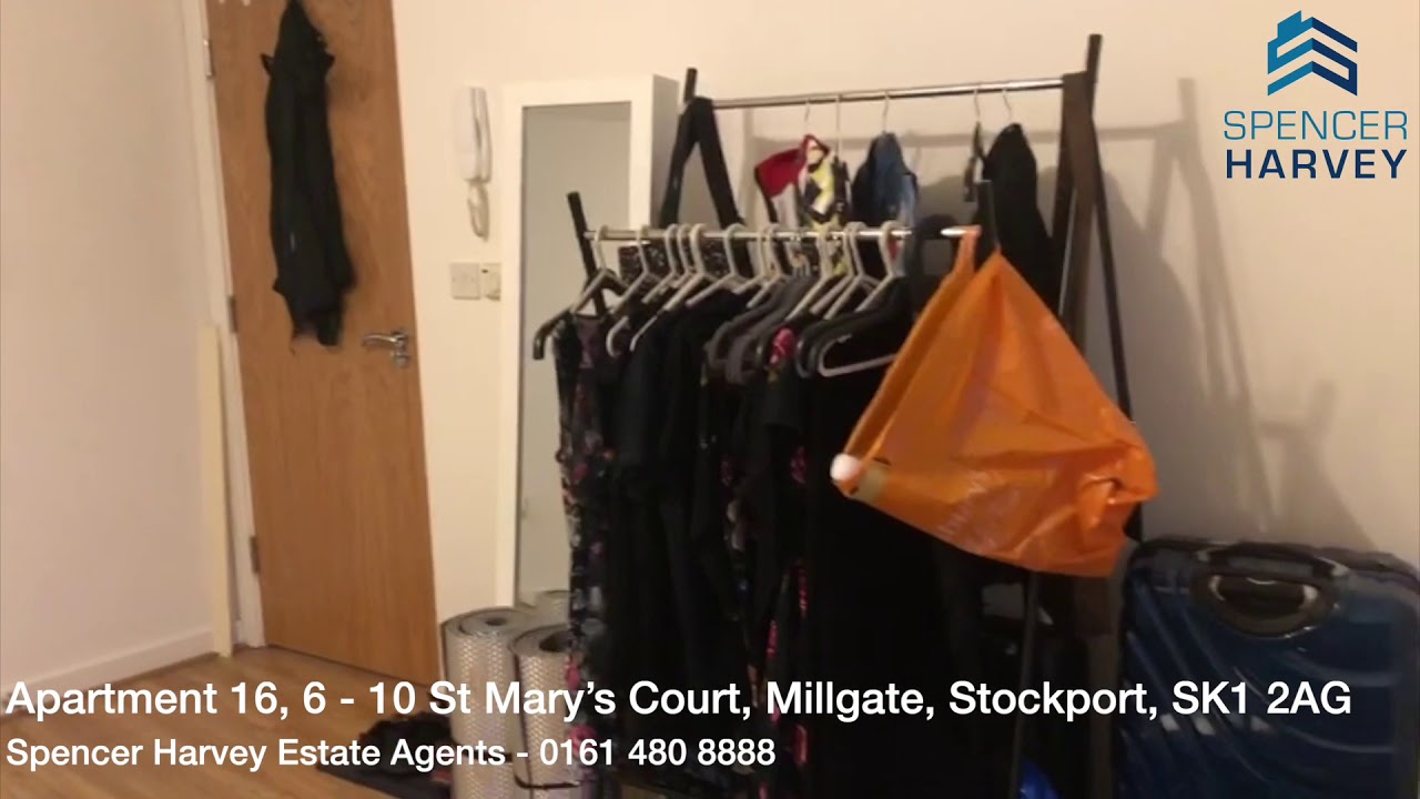 Apartment 16, 6 10 St Mary’s Court, Millgate, Stockport, SK1 2AG - YouTube