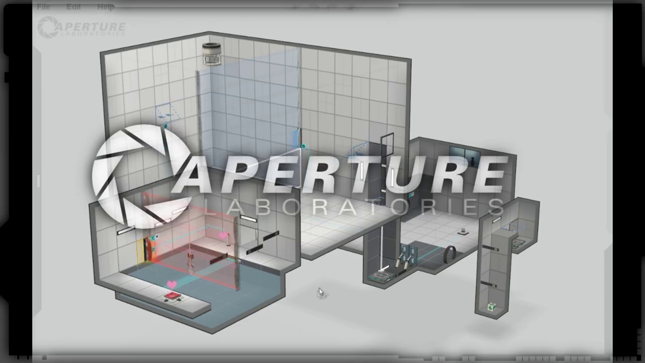 classic portal glados test chamber build and walkthrough - YouTube