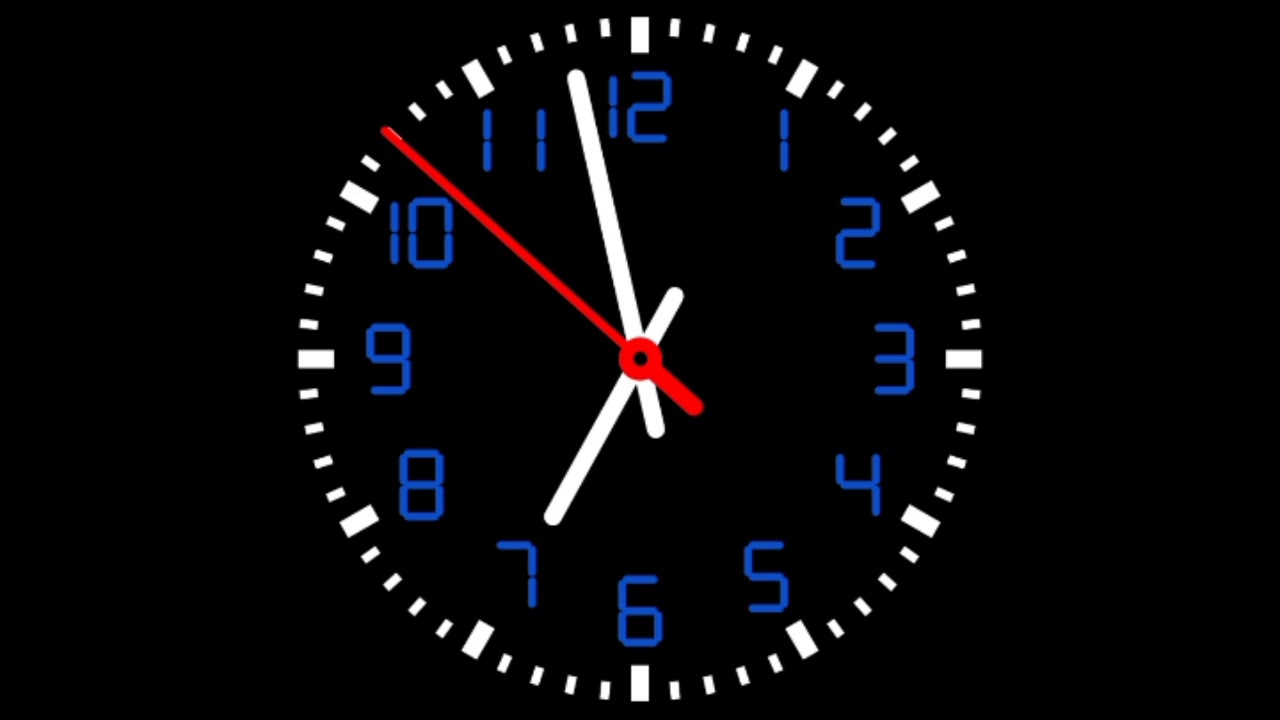 Clock Seconds Pro Analog wall clock option - YouTube