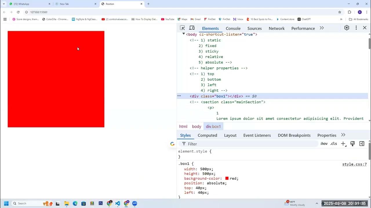 19 CSS Positions 2 - YouTube