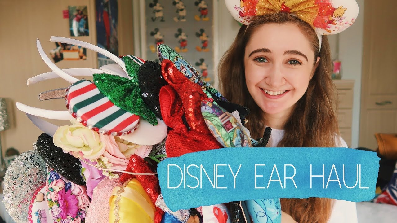 My HUGE Disney ear collection !!! (i'm obsessed) - YouTube