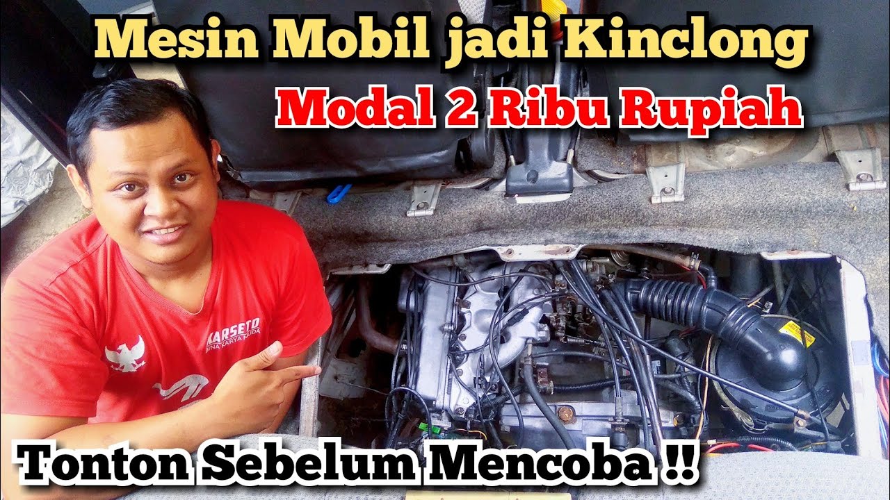 Cara Mudah Membersihkan Mesin Mobil Daihatsu Zebra Espass - YouTube