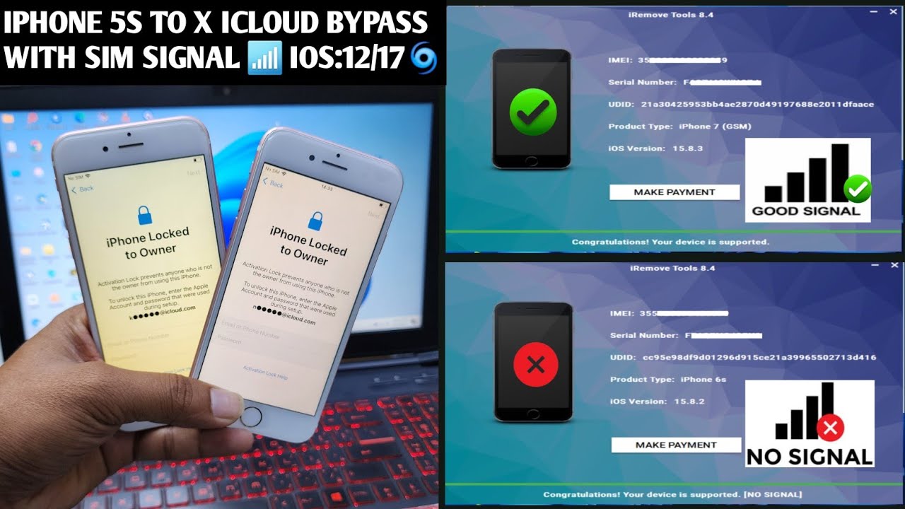 IREMOVE TOOL (8.4) ICLOUD BYPASS WITH NETWORK 📶 IPHONE 5S-X (IOS:12/17) ICLOUD ACTIVATION LOCK ...