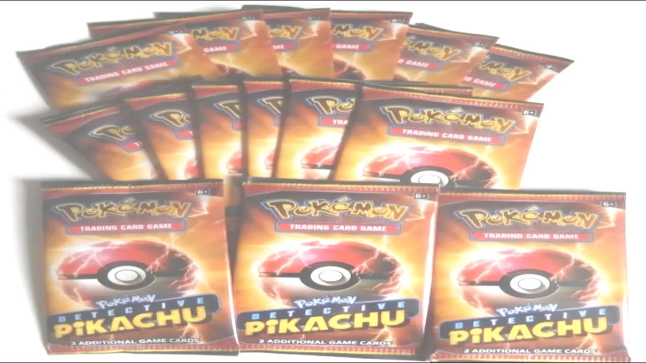 15x DETECTIVE PIKACHU PROMO PACKS - YouTube