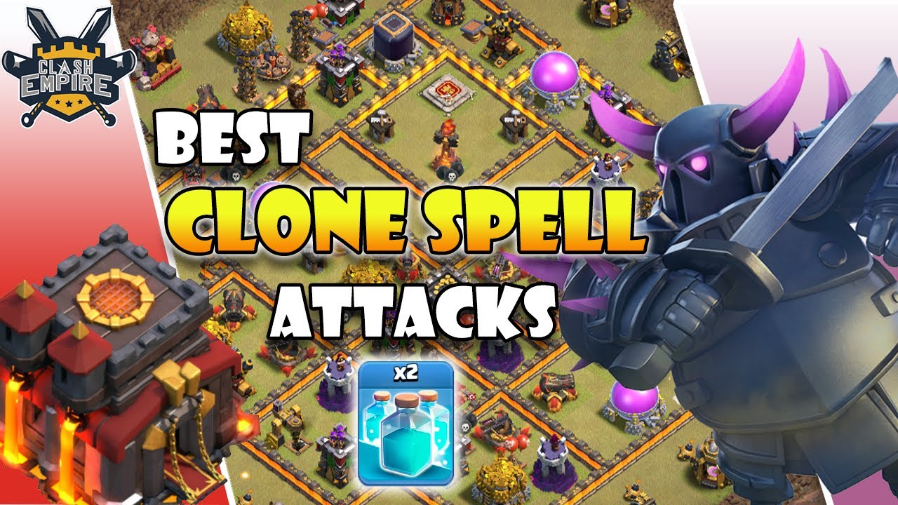 Th10 Best 3 Clone Spell 3 Star Attacks | Th10 Electrone Lalo | Drag ...