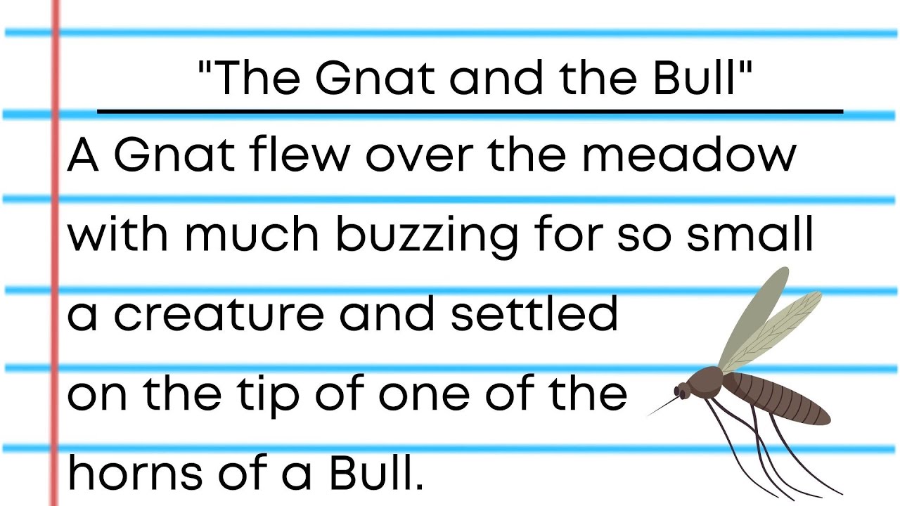 The Gnat and the Bull story in English Moral story - YouTube