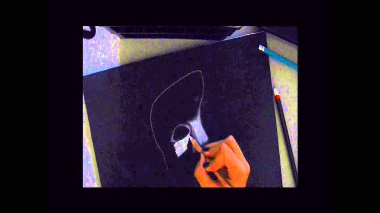 Phantom of the Opera- Mask- Speed drawing - YouTube