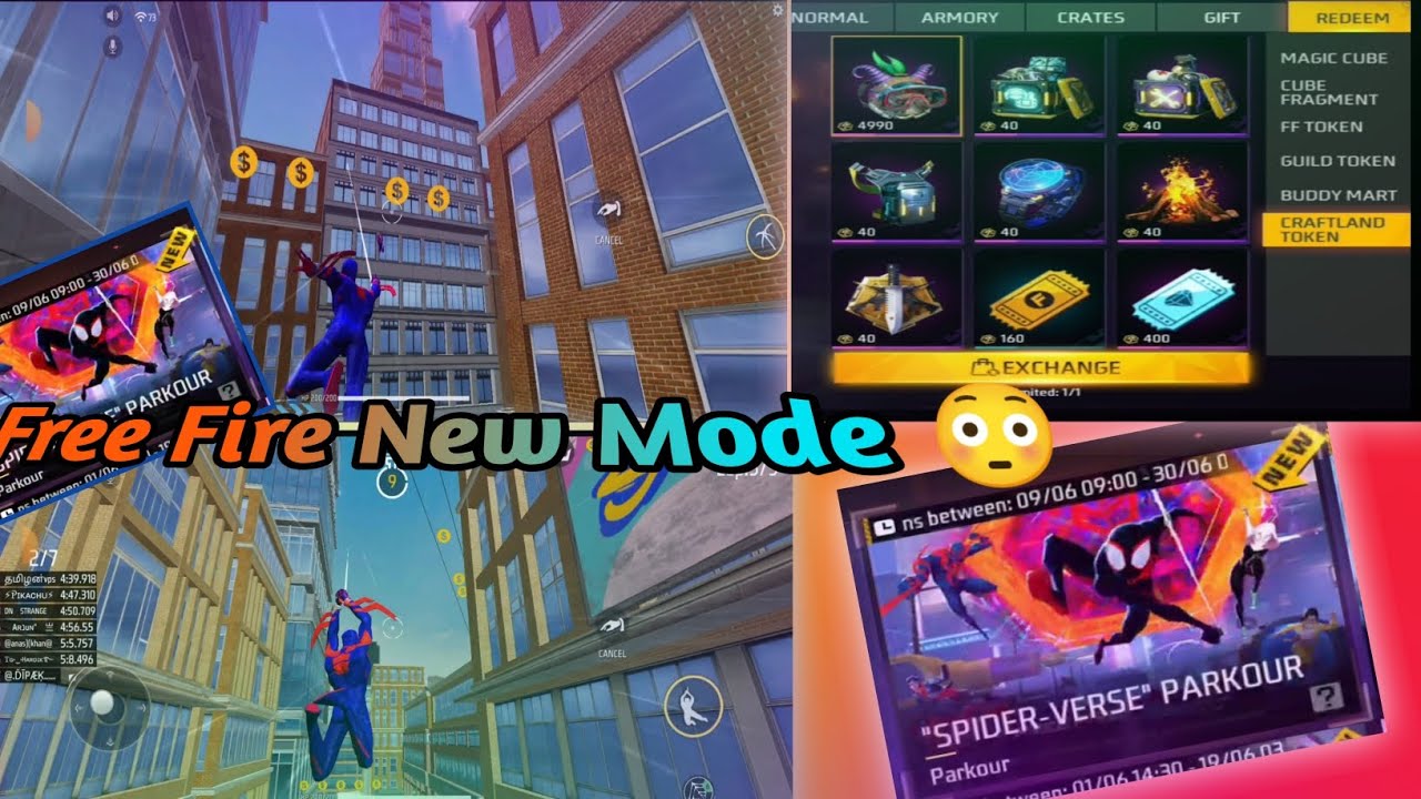 Spider-Verse Parkour New Mode 😳 Gameplay And Craftland token Exchange ...