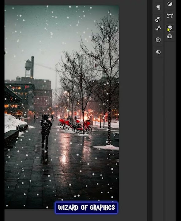 how to add snow fall effect in Photoshop - YouTube
